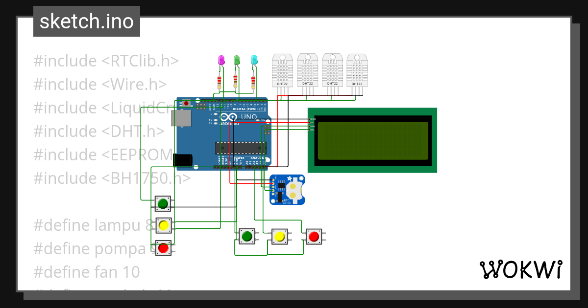 Sensor Suhu Wokwi Esp32 Stm32 Arduino Simulator
