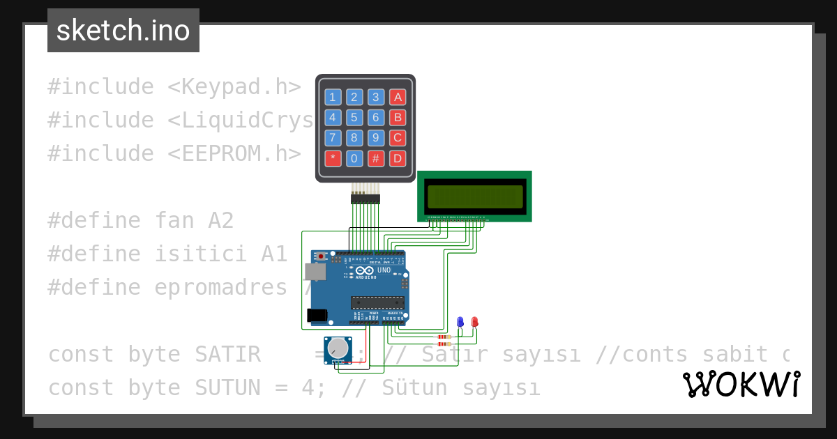 Pot Tan Ayarlı ısıtıcı Soğutucu Devresi Wokwi Esp32 Stm32 Arduino Simulator 3148