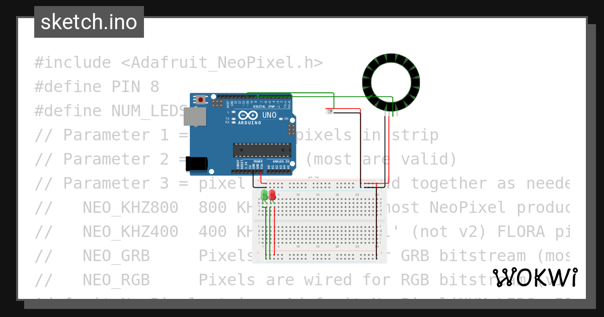 Neopixeltest Wokwi Esp32 Stm32 Arduino Simulator