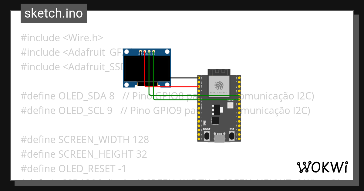 Sda Scl Ssd1306 Wokwi Esp32 Stm32 Arduino Simulator 2689