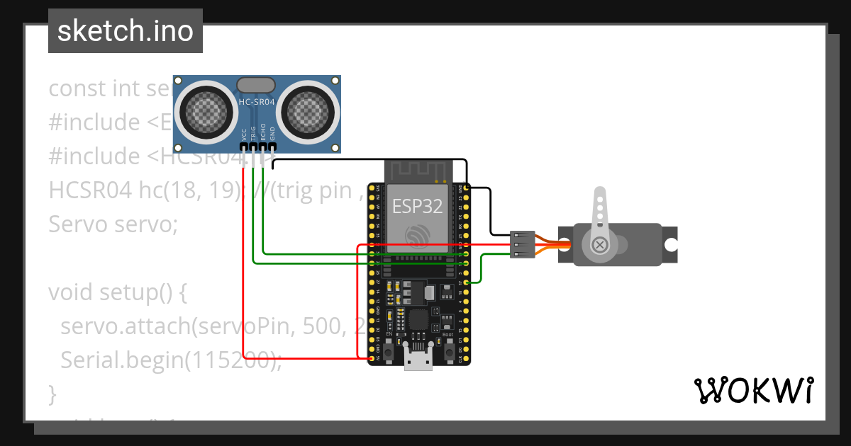 Servo Wokwi Esp32 Stm32 Arduino Simulator 