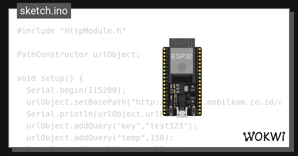 Module Wokwi Esp32 Stm32 Arduino Simulator