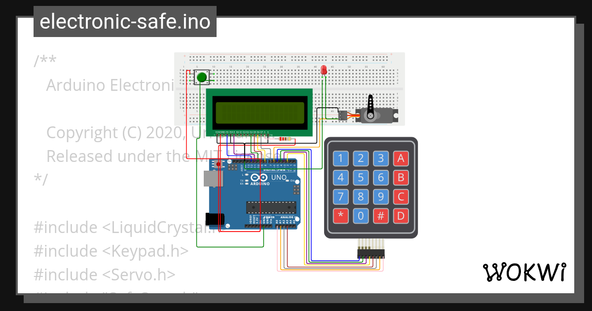 electronic-safe.ino Copy - Wokwi ESP32, STM32, Arduino Simulator