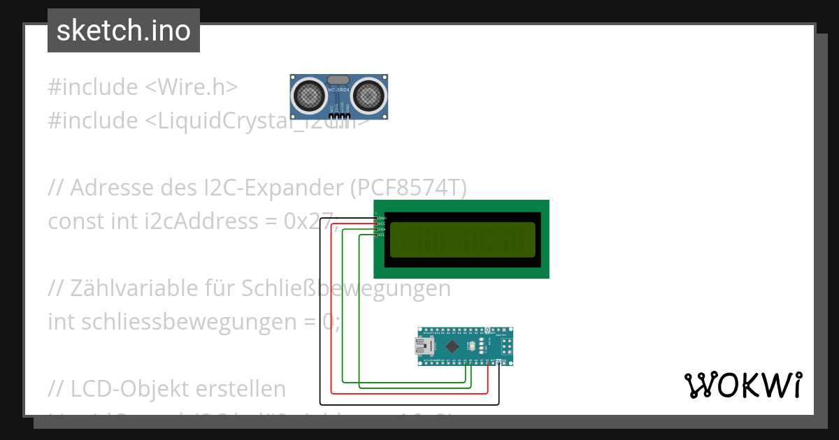 Ultrasoniczähler Wokwi Esp32 Stm32 Arduino Simulator 5426