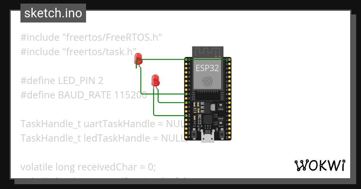 Queue Wokwi Esp32 Stm32 Arduino Simulator