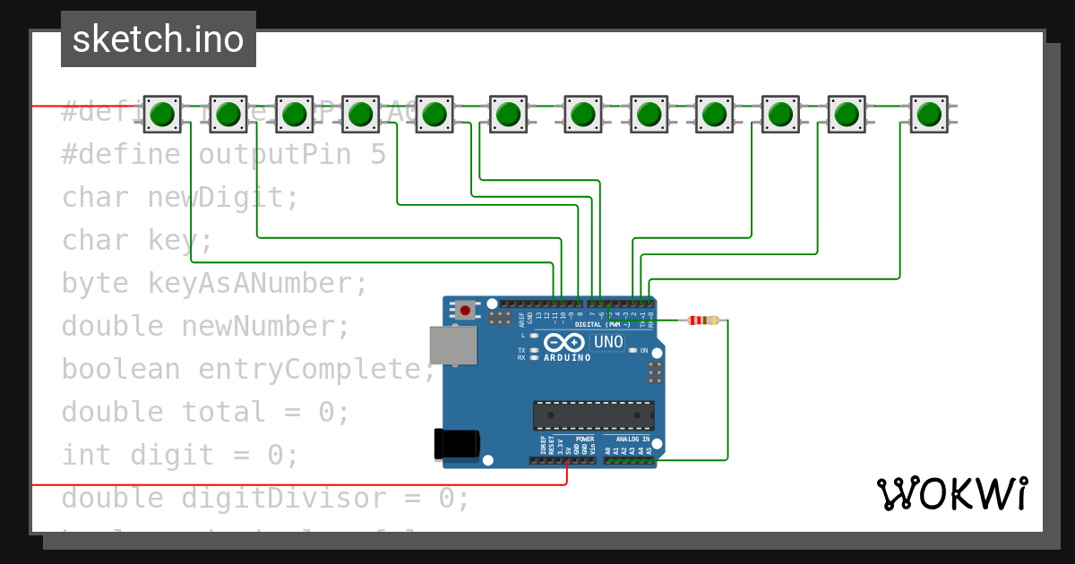 Lots Of Buttons Wokwi Esp32 Stm32 Arduino Simulator 0987