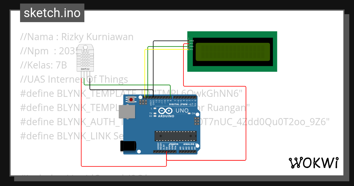 Sensor Ruangan Wokwi Esp32 Stm32 Arduino Simulator 