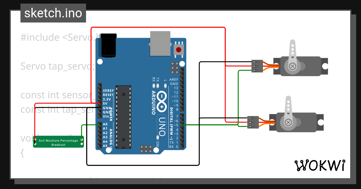 Servo Tap Wokwi Esp32 Stm32 Arduino Simulator 0870