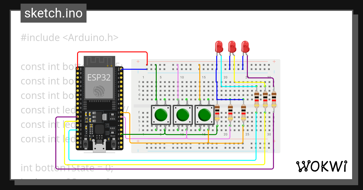 botton-led - Wokwi ESP32, STM32, Arduino Simulator