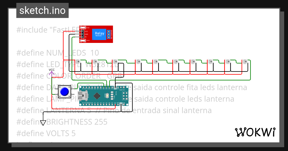 Lanterna DS3 NOVO Copy botao - Wokwi ESP32, STM32, Arduino Simulator