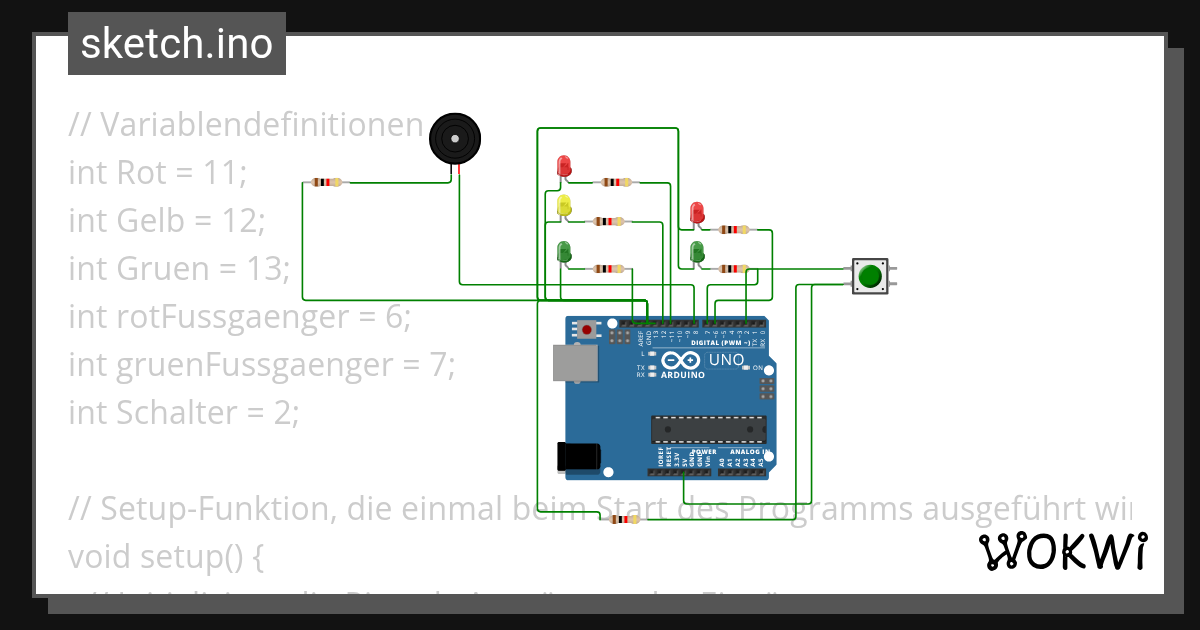 Ampelschaltung LF7 Copy (2) - Wokwi ESP32, STM32, Arduino Simulator