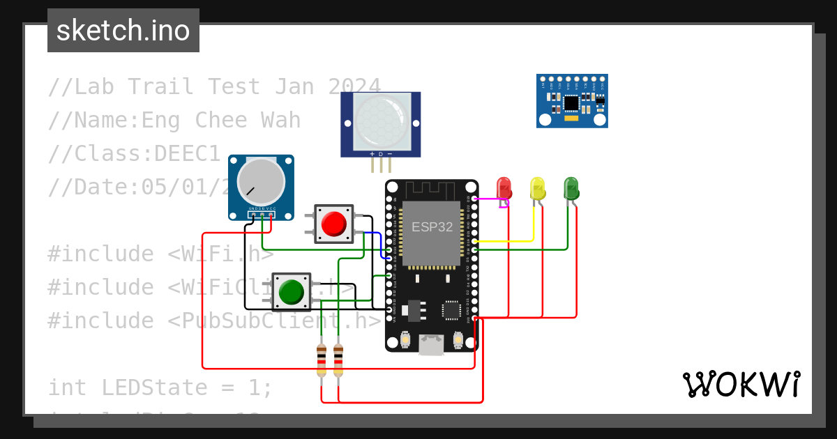 Lab Trail Test 1 Wokwi Esp32 Stm32 Arduino Simulator 6734