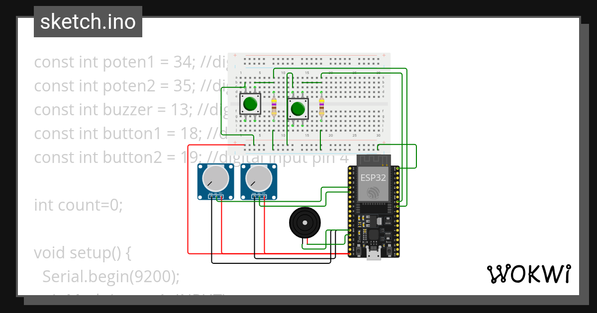 switch state - Wokwi ESP32, STM32, Arduino Simulator