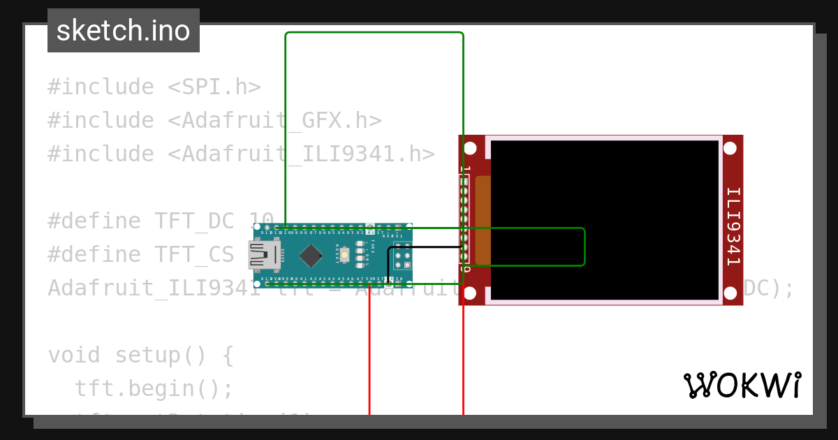 экран Wokwi Esp32 Stm32 Arduino Simulator 6801