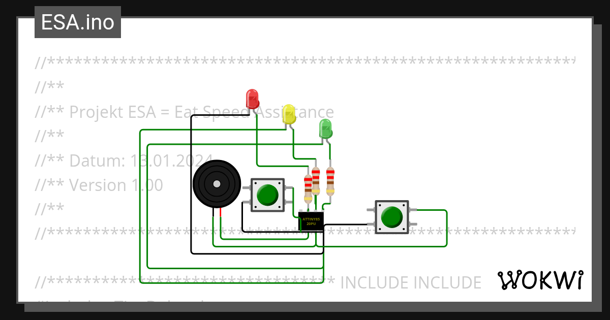 ESA - Wokwi ESP32, STM32, Arduino Simulator