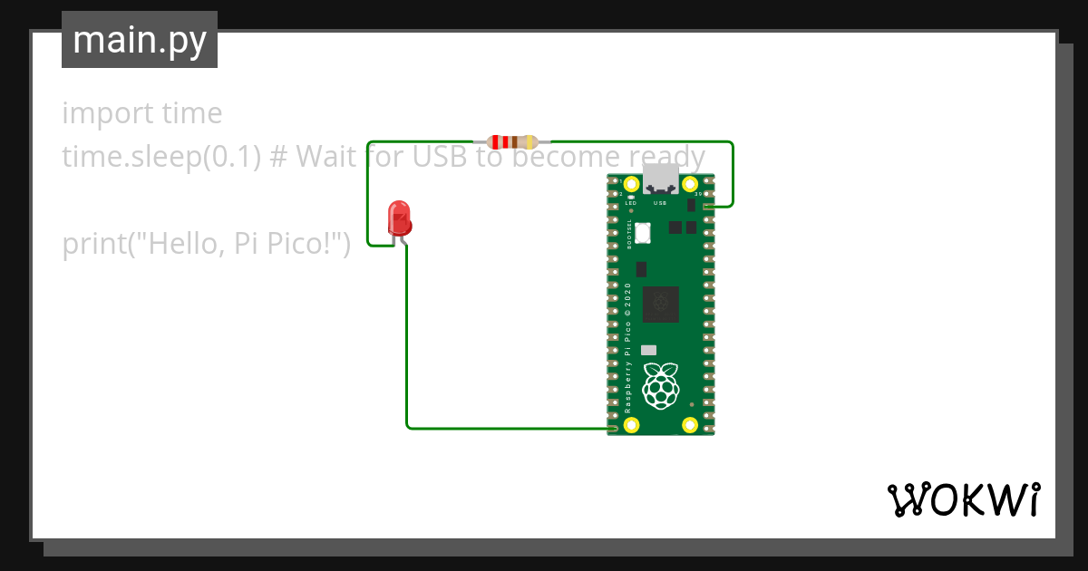Led_python - Wokwi ESP32, STM32, Arduino Simulator