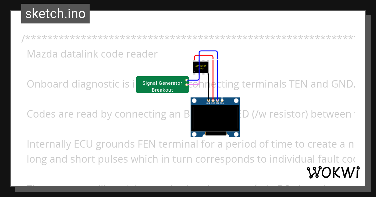 Tiny_Mazda_Code_Reader.ino - Wokwi ESP32, STM32, Arduino Simulator