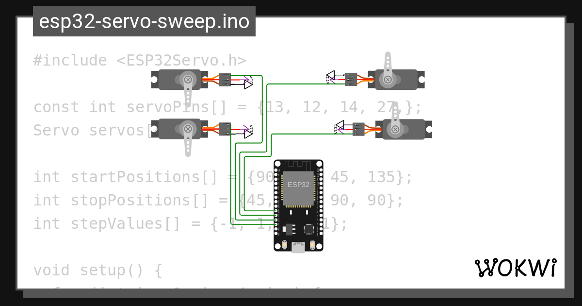 Servo Spider Shoulders 10 Wokwi Esp32 Stm32 Arduino Simulator 9008