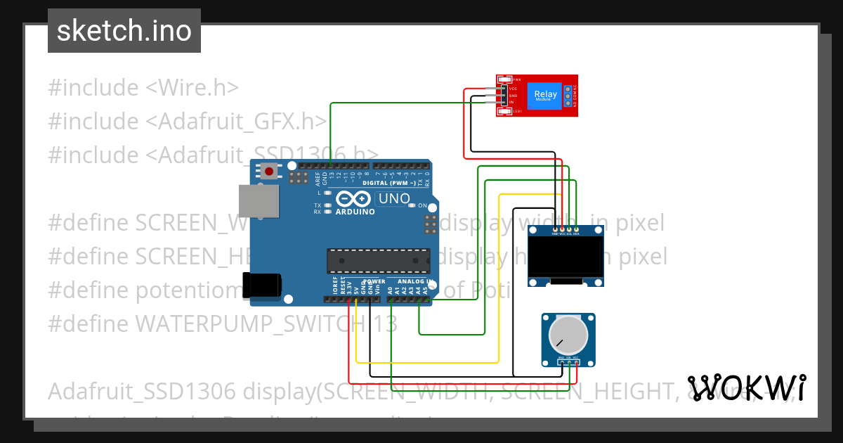 Analog reading with monitoring - Wokwi ESP32, STM32, Arduino Simulator