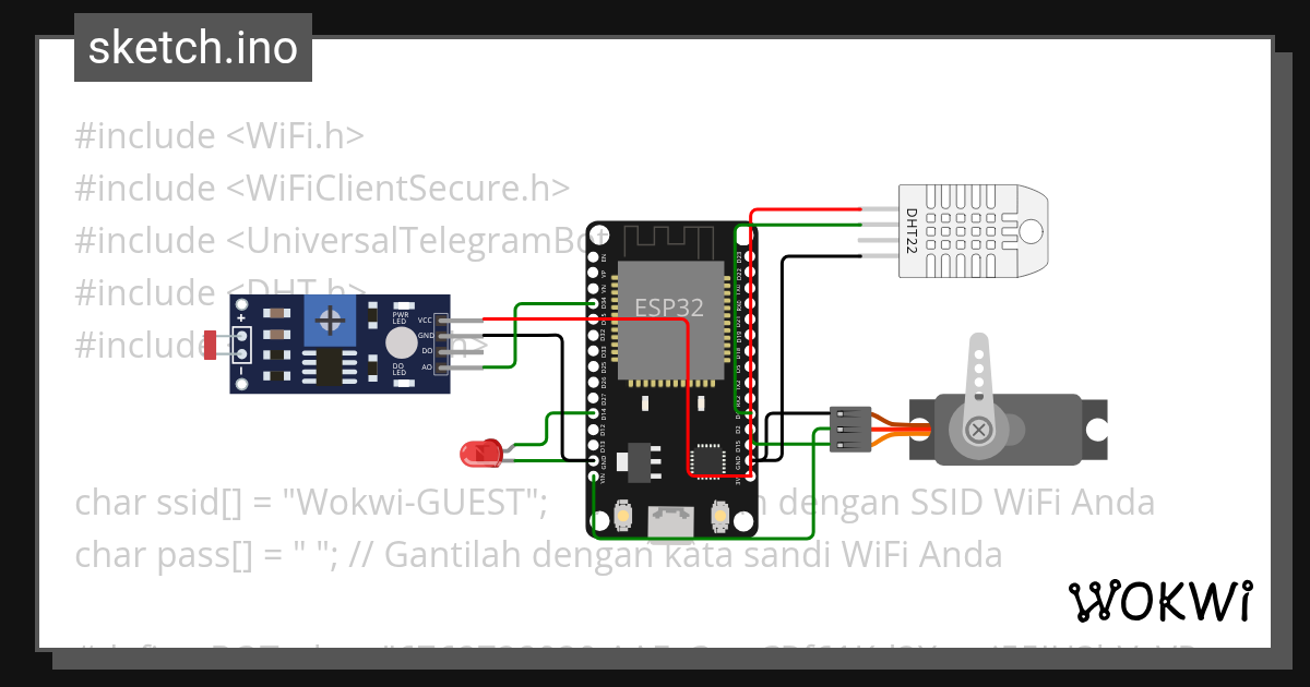 jendela otomatis - Wokwi ESP32, STM32, Arduino Simulator