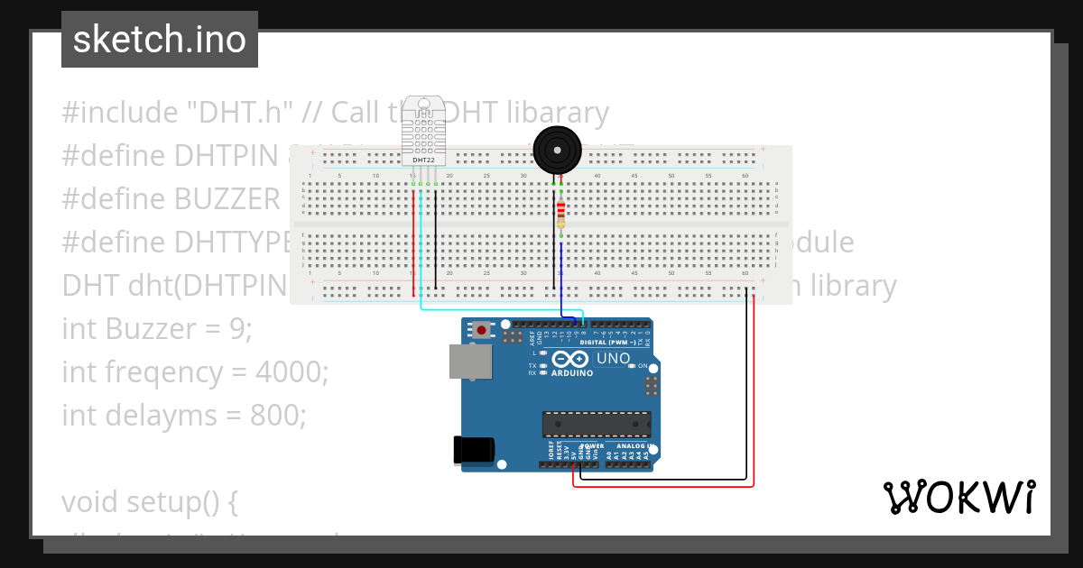 buzzer projeee - Wokwi ESP32, STM32, Arduino Simulator