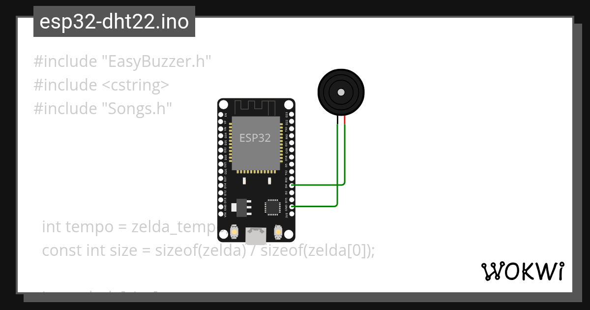 buzzer - Wokwi ESP32, STM32, Arduino Simulator