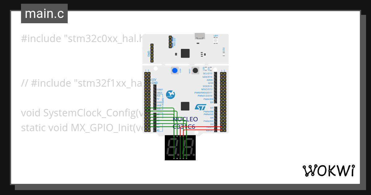 ST Nucleo - Lb4 - Wokwi ESP32, STM32, Arduino Simulator