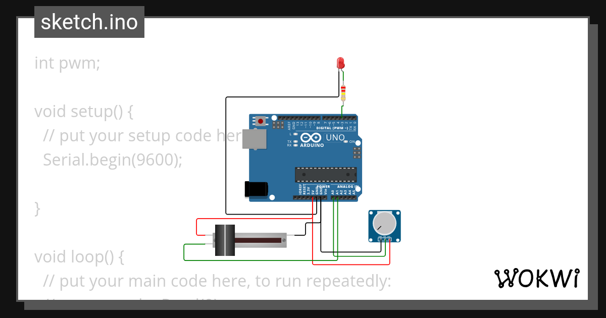 Led Control With Poten Wokwi Esp32 Stm32 Arduino Simulator 3811