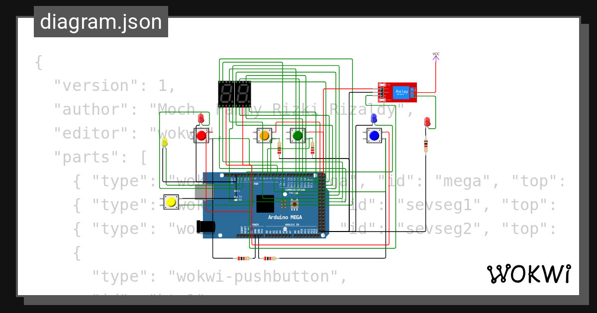 Bisa Tapi Capek Megabuttled7supdown Copy Wokwi Esp32 Stm32 Arduino Simulator 5485
