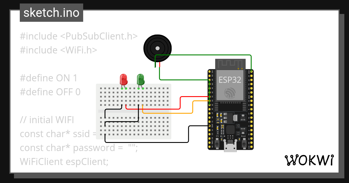 LED ON OFF and NETPIE - Wokwi ESP32, STM32, Arduino Simulator