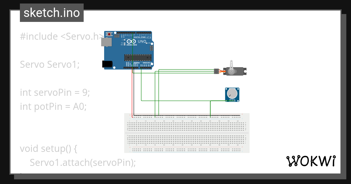 servo motor - Wokwi ESP32, STM32, Arduino Simulator