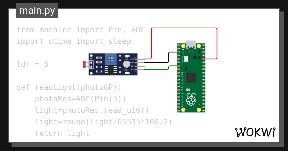 Ldr Lab Percentage Wokwi Esp32 Stm32 Arduino Simulator 5564