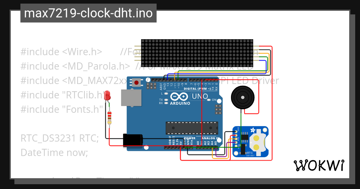 精减版 3x7 Time - Wokwi ESP32, STM32, Arduino Simulator