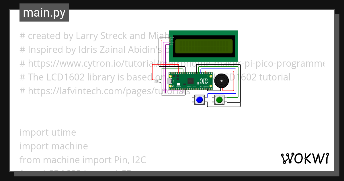 Metronome Redux - Wokwi ESP32, STM32, Arduino Simulator