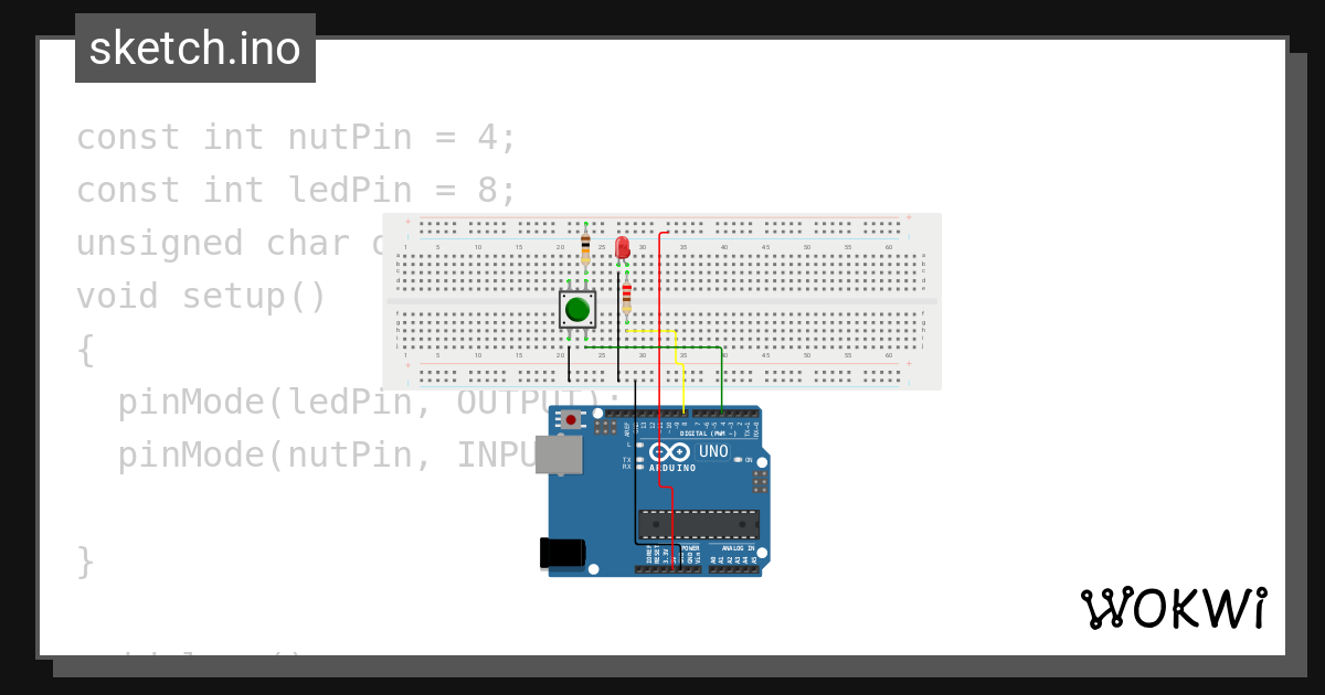 Ledturnbutton2 Wokwi Esp32 Stm32 Arduino Simulator