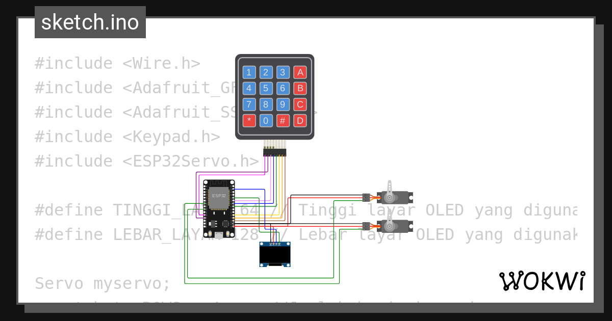 Smart Security Ayu Sagita 2 Wokwi Esp32 Stm32 Arduino Simulator