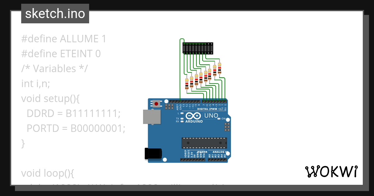 Chenillard 2sens - Wokwi ESP32, STM32, Arduino Simulator Chenillard 2sens - Wokwi ESP32, STM32, Arduino Simulator