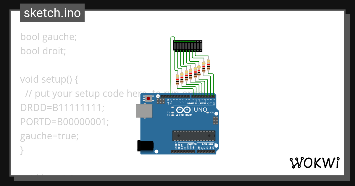 Chenillard aller retour - Wokwi ESP32, STM32, Arduino Simulator Chenillard aller retour - Wokwi ESP32, STM32, Arduino Simulator