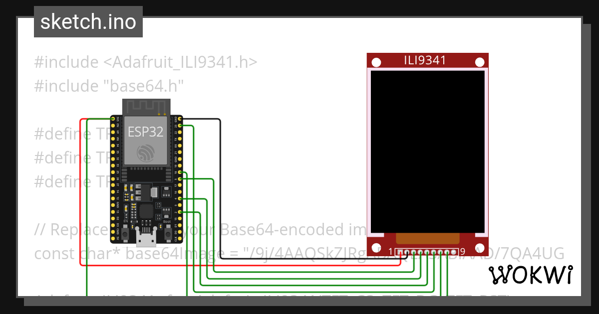 display gif - Wokwi ESP32, STM32, Arduino Simulator