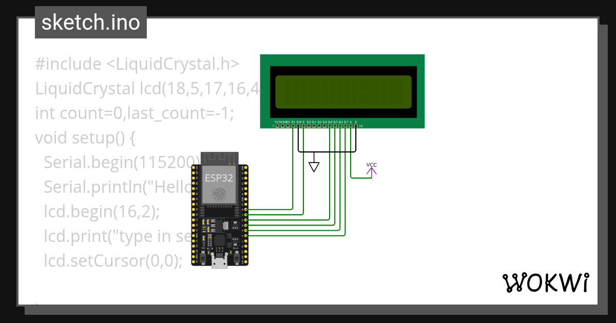 Serial Print Count Copy Wokwi Esp32 Stm32 Arduino Simulator