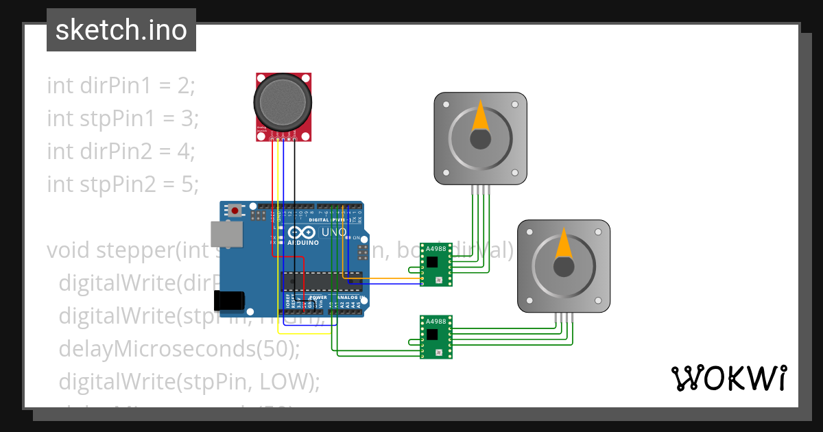 150 - koracni motor basic Copy (2) - Wokwi ESP32, STM32, Arduino Simulator