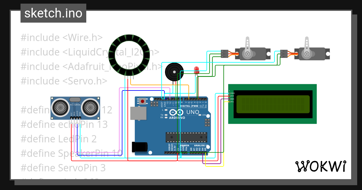 THEFT DETECTOR - Wokwi ESP32, STM32, Arduino Simulator