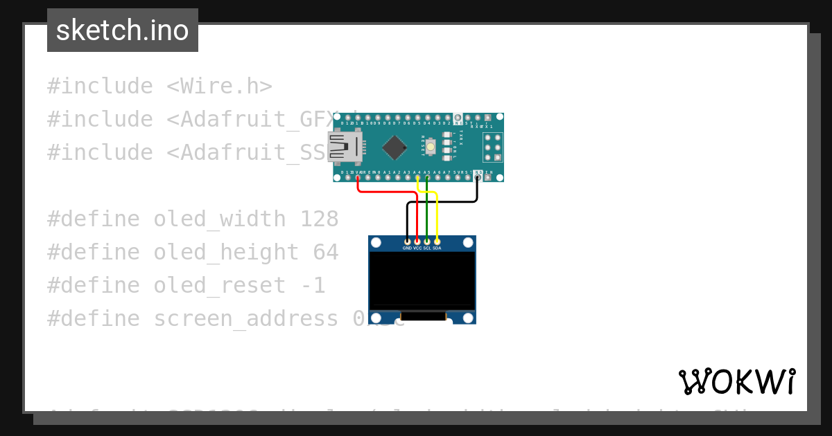 Oled Speed Checker Wokwi Esp32 Stm32 Arduino Simulator 2104