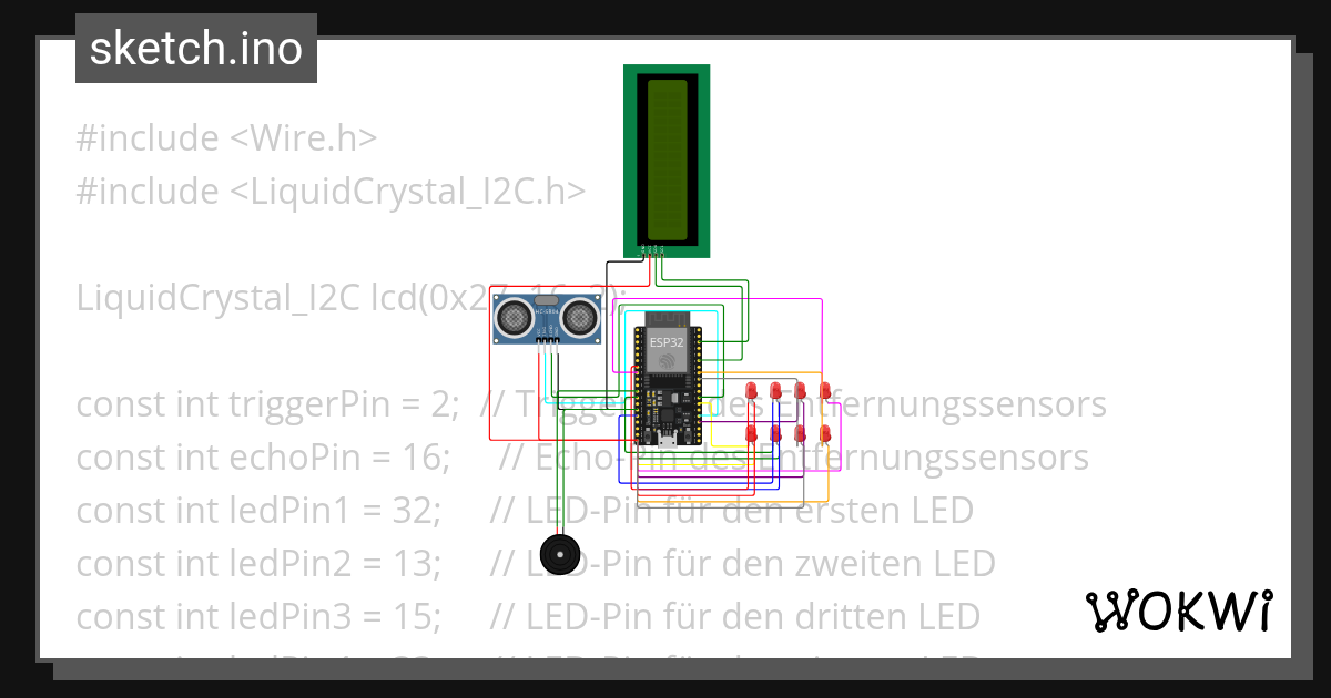 Projekt arbeit - Wokwi ESP32, STM32, Arduino Simulator