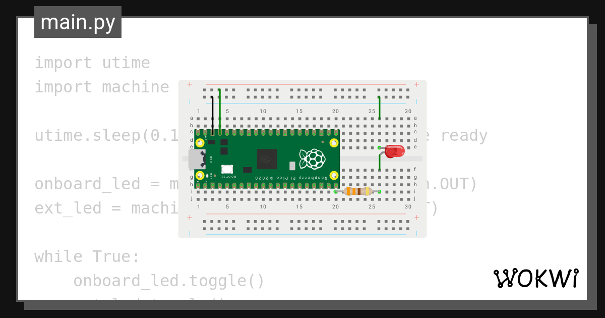 Onboard Led Blinky Wokwi Esp32 Stm32 Arduino Simulator