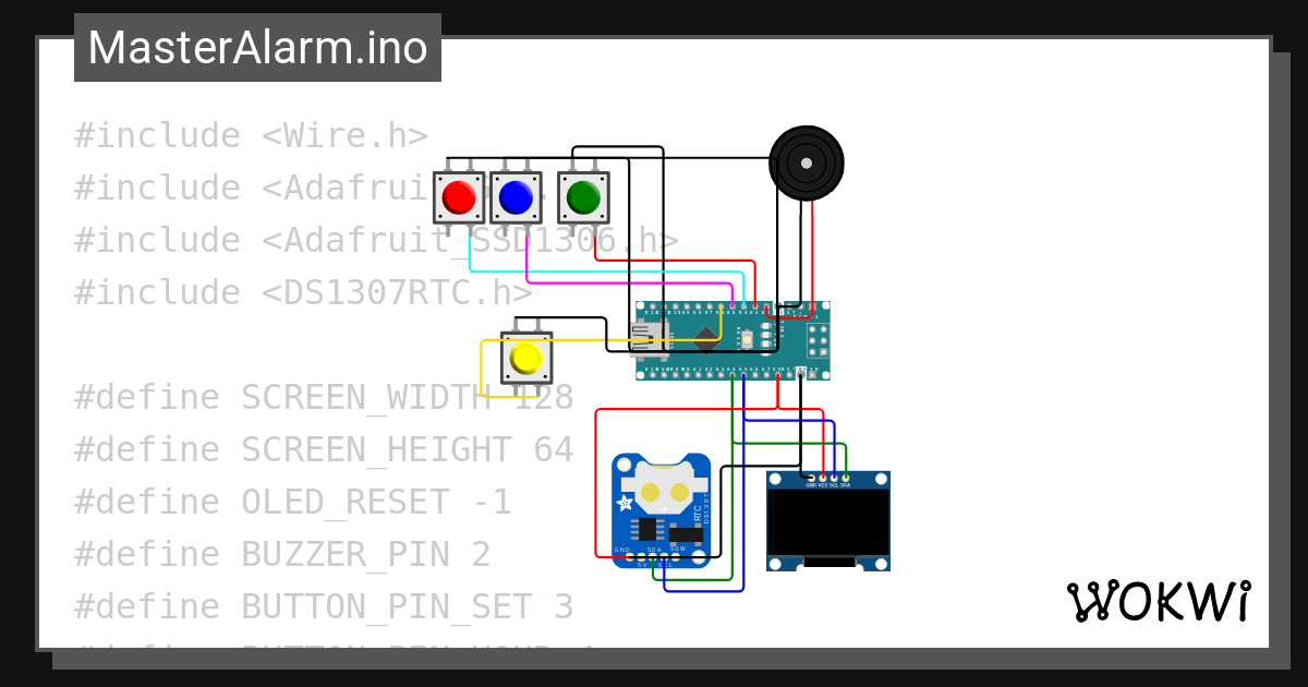 Oled Alarm W Button V22 Wokwi Esp32 Stm32 Arduino Simulator 7302