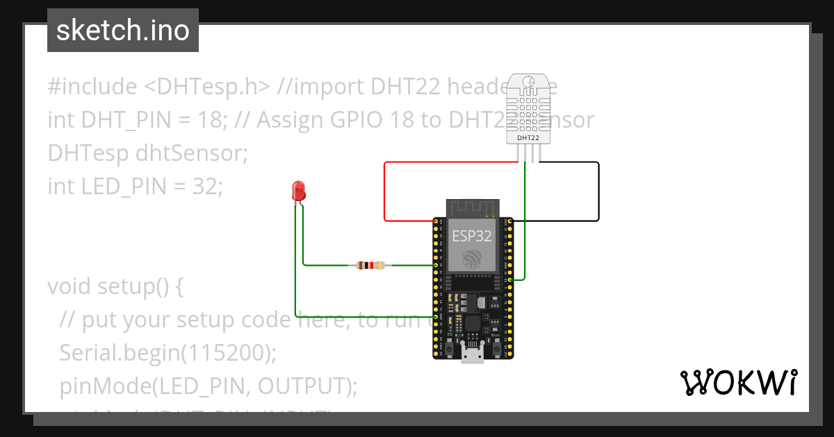 Temperature And Humidity Sensor Wokwi Esp32 Stm32 Arduino Simulator 8311
