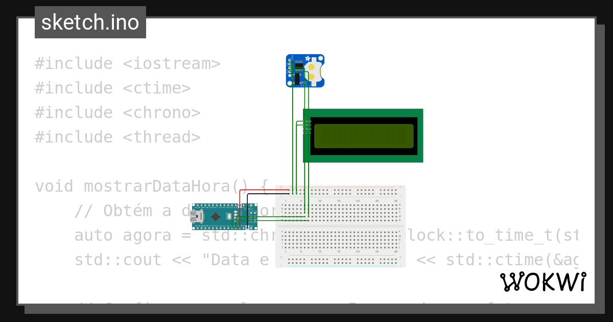 Relogio Digital Wokwi Esp32 Stm32 Arduino Simulator