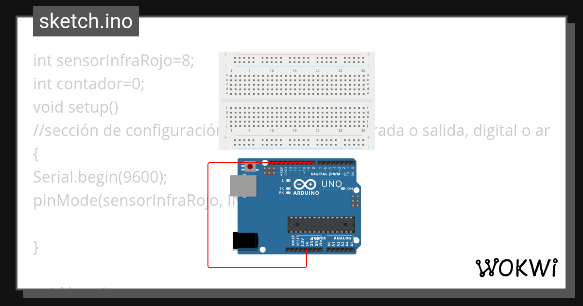 Sensor Infrarrojo 02 Contador Wokwi Esp32 Stm32 Arduino Simulator 