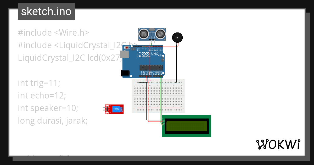 Ultrasonic Wokwi Esp32 Stm32 Arduino Simulator 2463